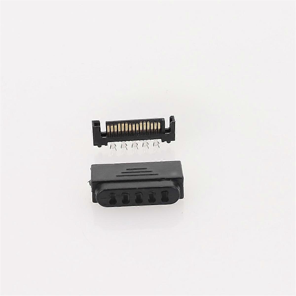10Pair L29-Sata Plug 5 Holes SATA Male SATA Male Socket Serial Port 15P ...