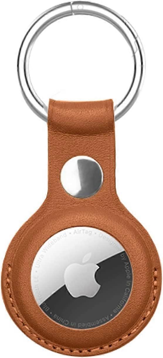 New Leather Flexible Apple Air Tag Keychain, Air Tag Holder Fully ...