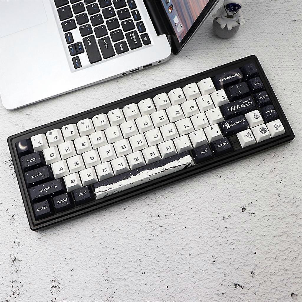 81-Key Keycaps Outer Space Theme for 61/64/68 ANSI/ ISO 60% Layout MX ...