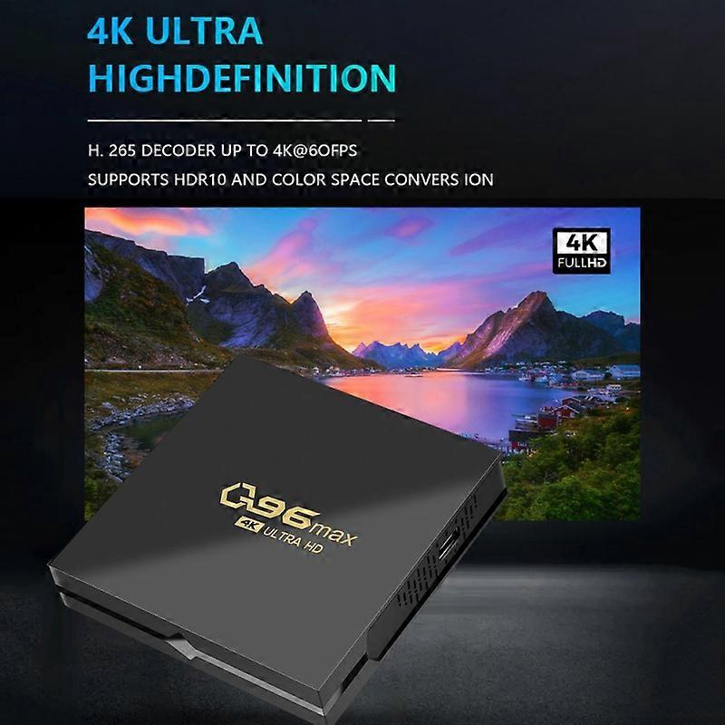 Q96 MAX Smart TV Box Android 11 Amlogic S905 Quad Core 4K HD Set Top ...