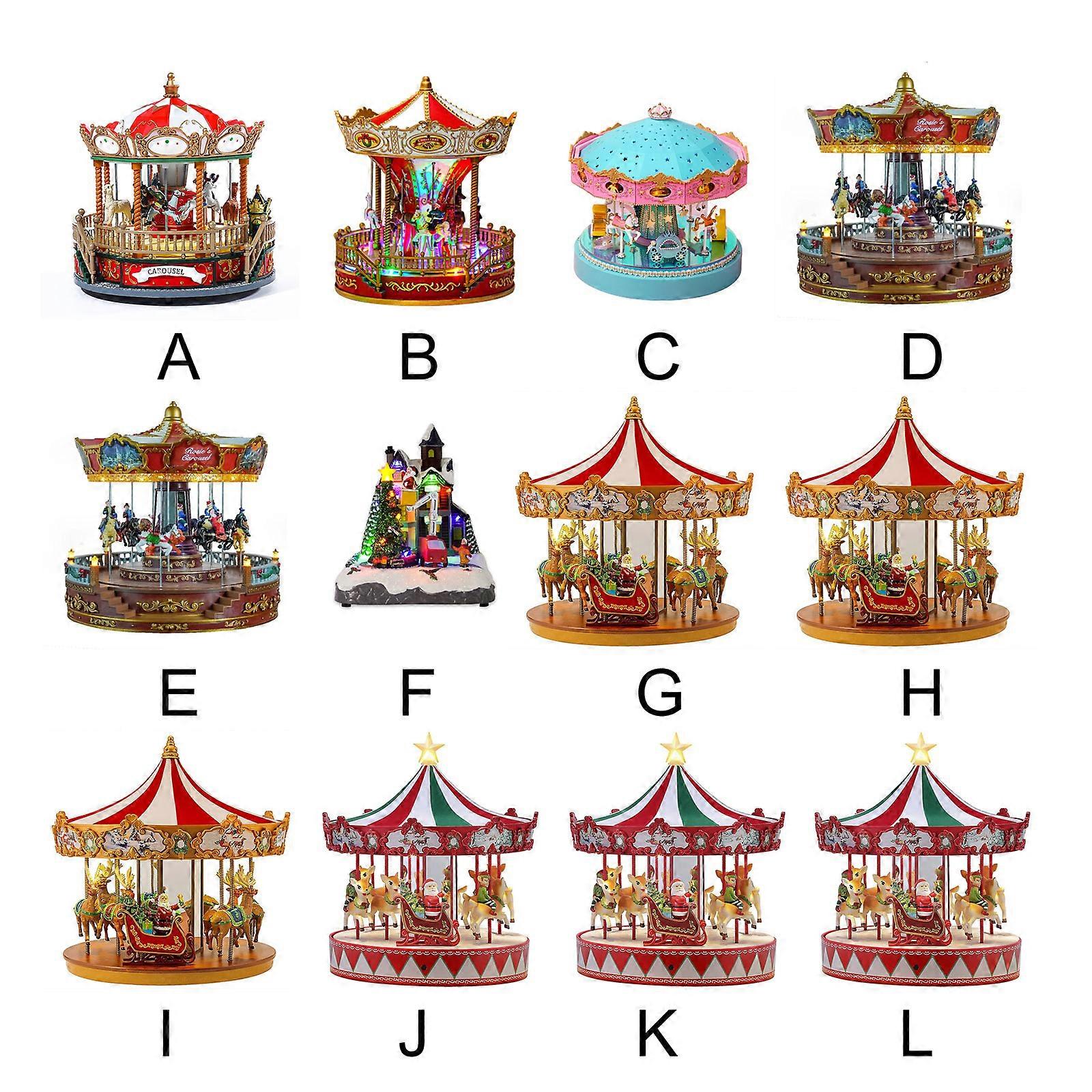 Mr. Christmas Carousel - Elegant And Animated Holiday Decoration With ...