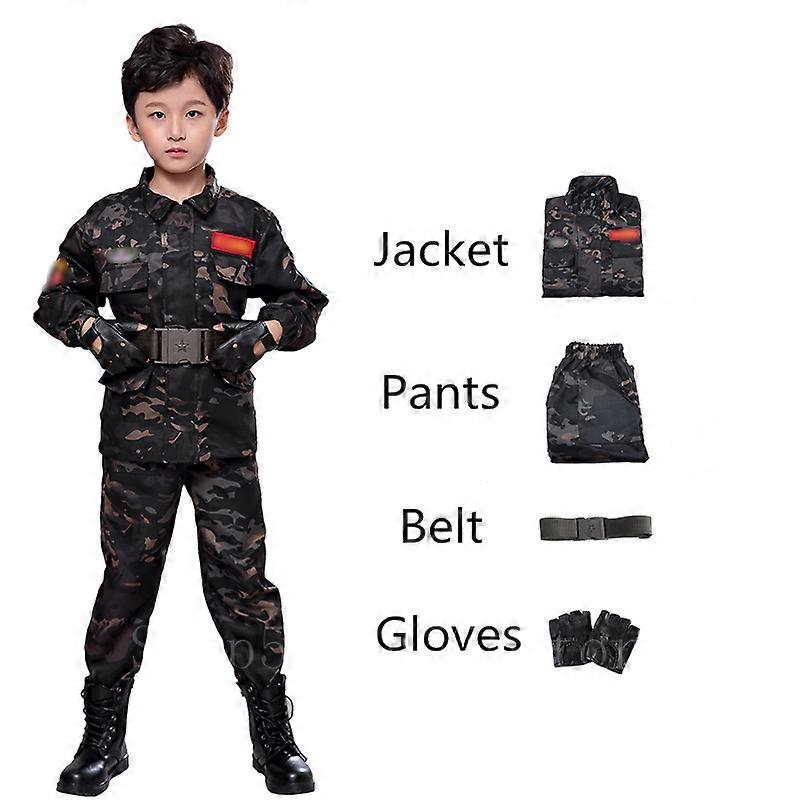 Children Military Tactical Unifroms Outdoor Combat CP Camouflage Army ...