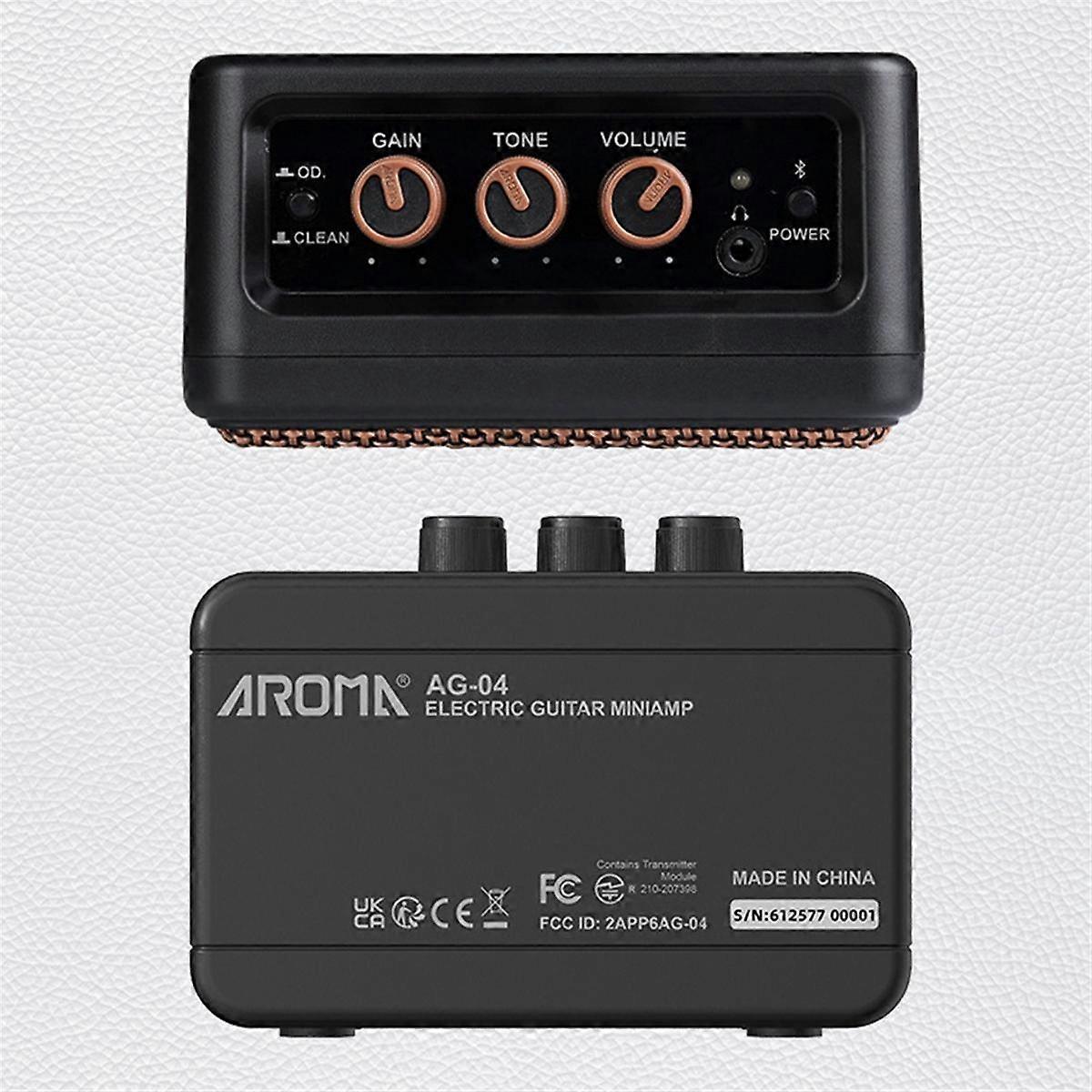 Aroma -04 Mini Electric Guitar Amplifier 5W Portable Bluetooth Speaker for Electric Guitar Retro ...