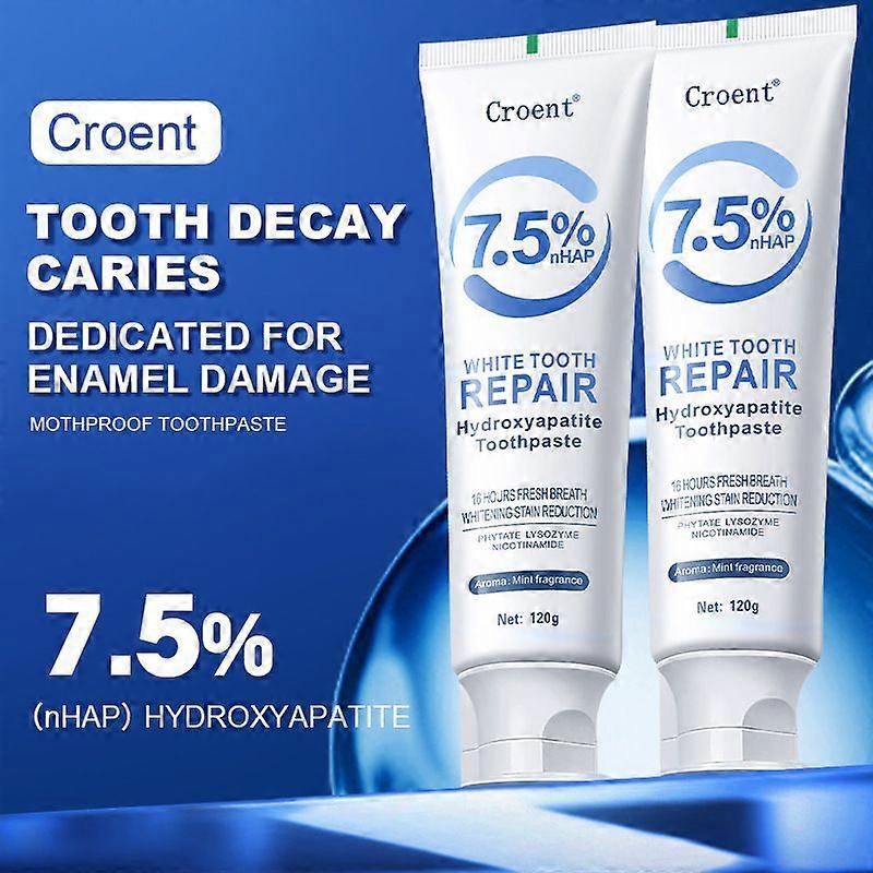Hydroxyapatite Toothpaste for Advanced Enamel Protection, Fluoride-Free ...