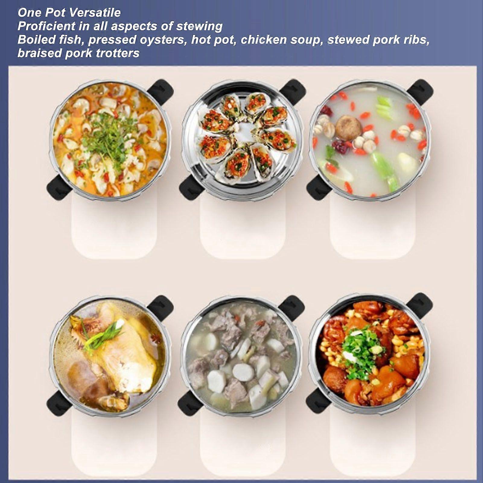 Stainless Steel Mini Pressure Cooker Safe Explosion Proof 1.8L 1.8 ...