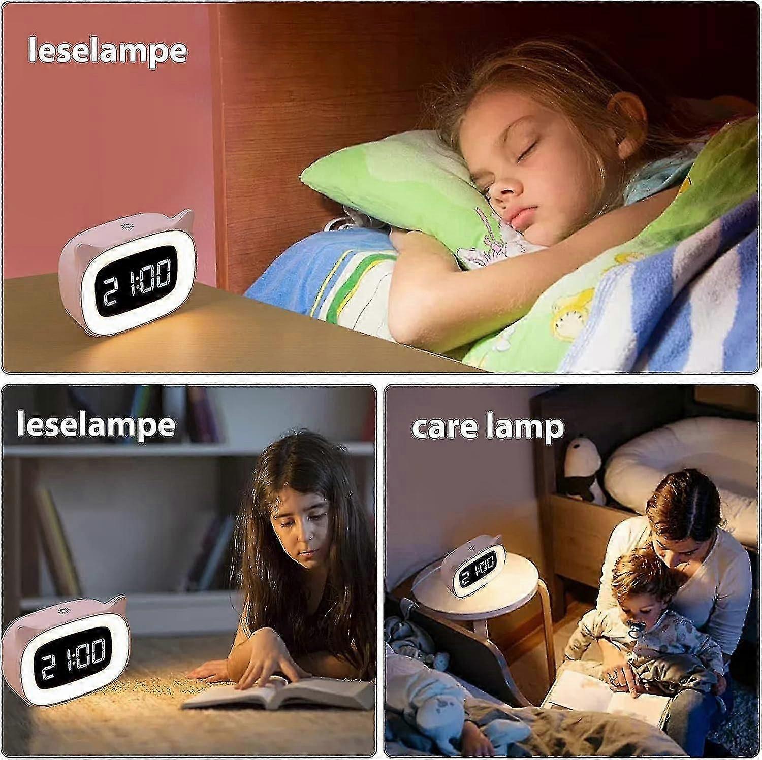 Digital Alarm Clock Kids Alarm Clock with Light LED Night Light Kids ...