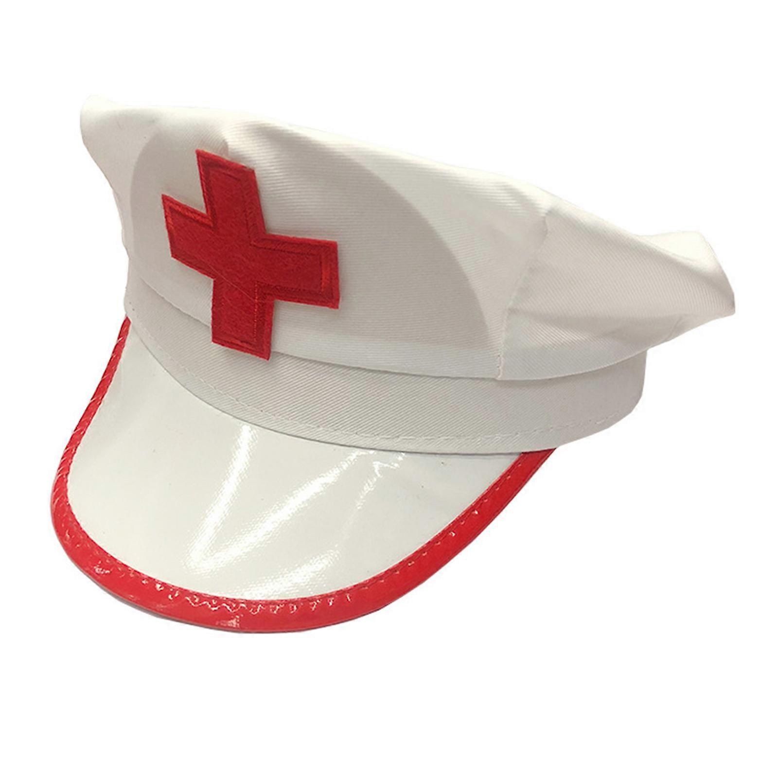 Nurse Doctor Hat Cosplay Doctor Hats Nurse Costume Hat Adults Cosplay ...