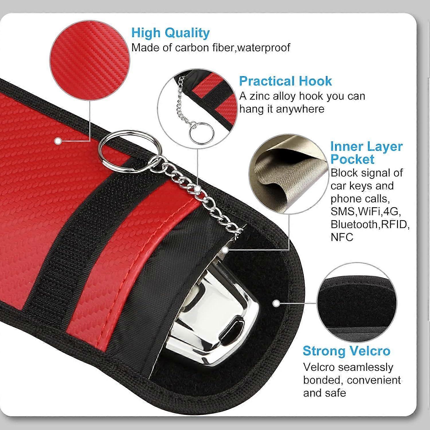 Pouch for Car Keys, [2 Pack] Diyife Car Key RFID Signal Blocking Pouch ...