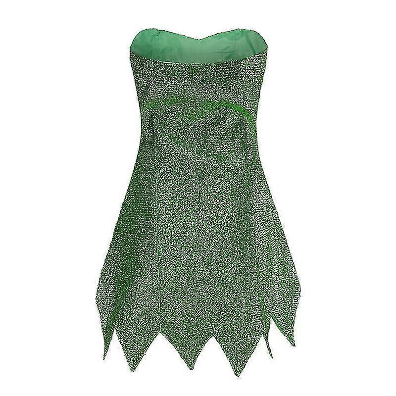 Pixie Tinker Bell Halloween Princess Cosplay Dress Tinkerbell Costume ...