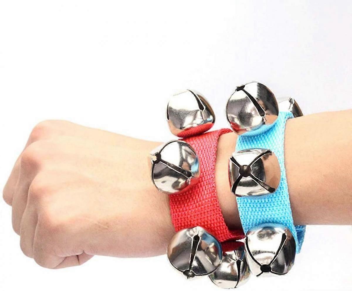 6 PCS Percussion Instruments, Wrist Bells Jingle Bells Musical Rhythm ...