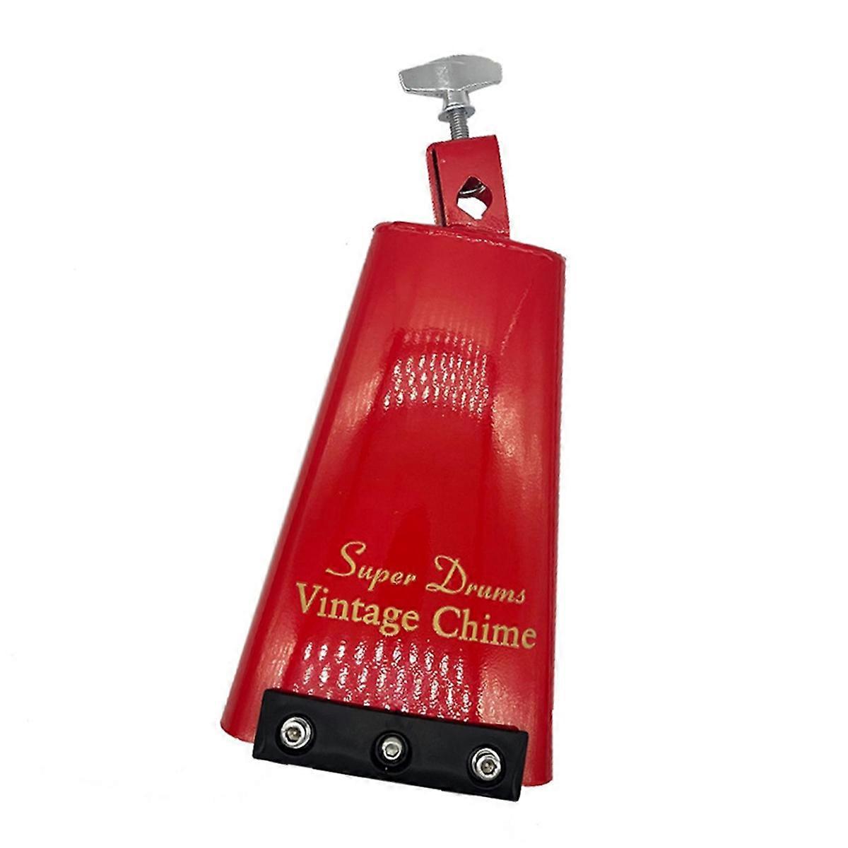 8.5 Inch Red Cowbell Electroplating Cow Bell Jazz Drum Bell Percussion ...