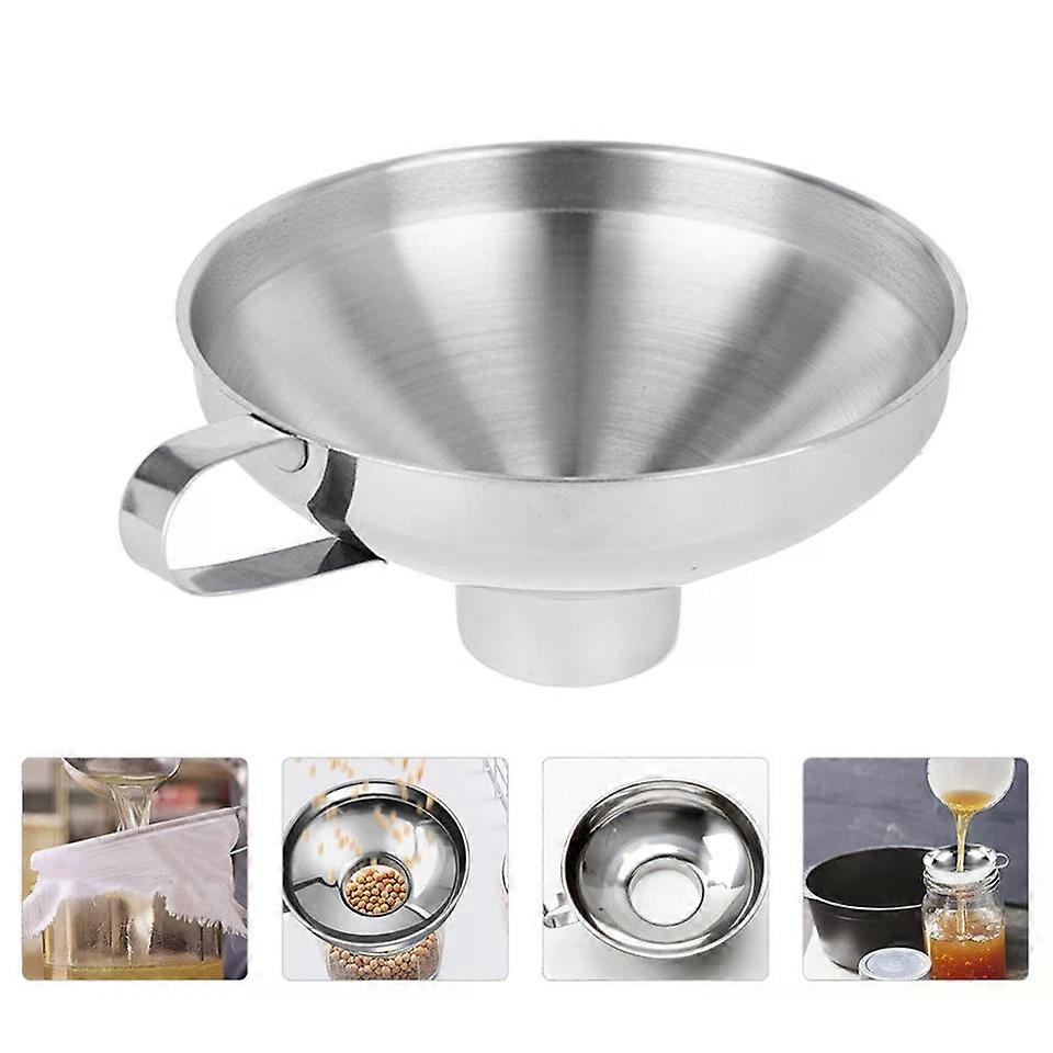 Kitchen Canning Funnel, Large Mouth Stainless Steel Funnel for Jars ...