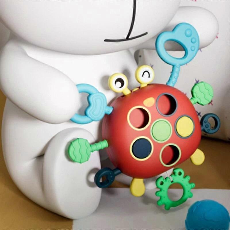 Finger Puller Rattle, Toddlers Educational Push Bubbles Sensory Chewing ...