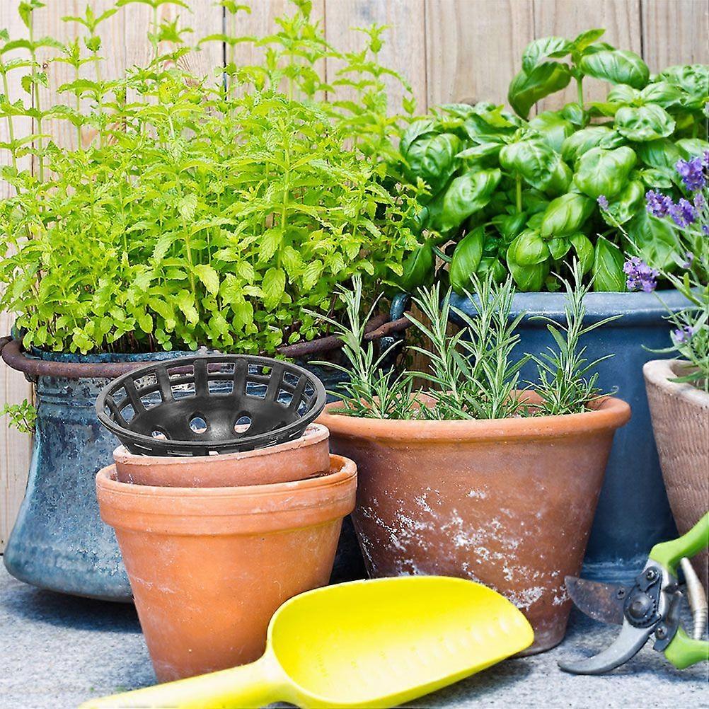 12pcs Flower Pot Hole Mesh Pads Bonsai Bottom Grid Drainage Mesh Mats ...