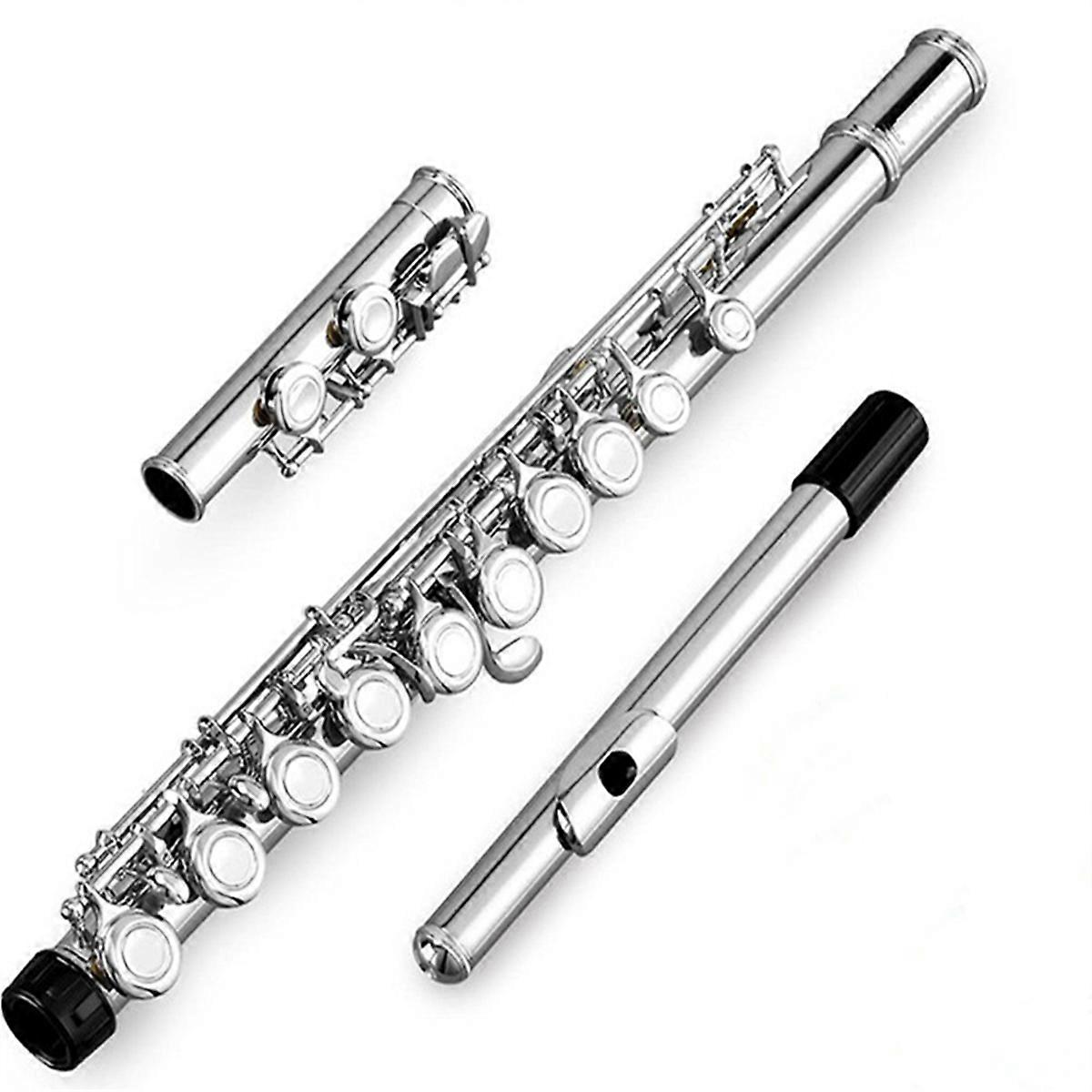 16 Closed Open Holes C Key Professional Transverse Flute Concert ...