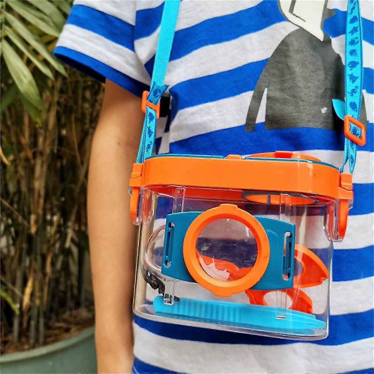 Outdoor Insect Box Animal Insect Cage Insect Magnifier With Lanyard ...