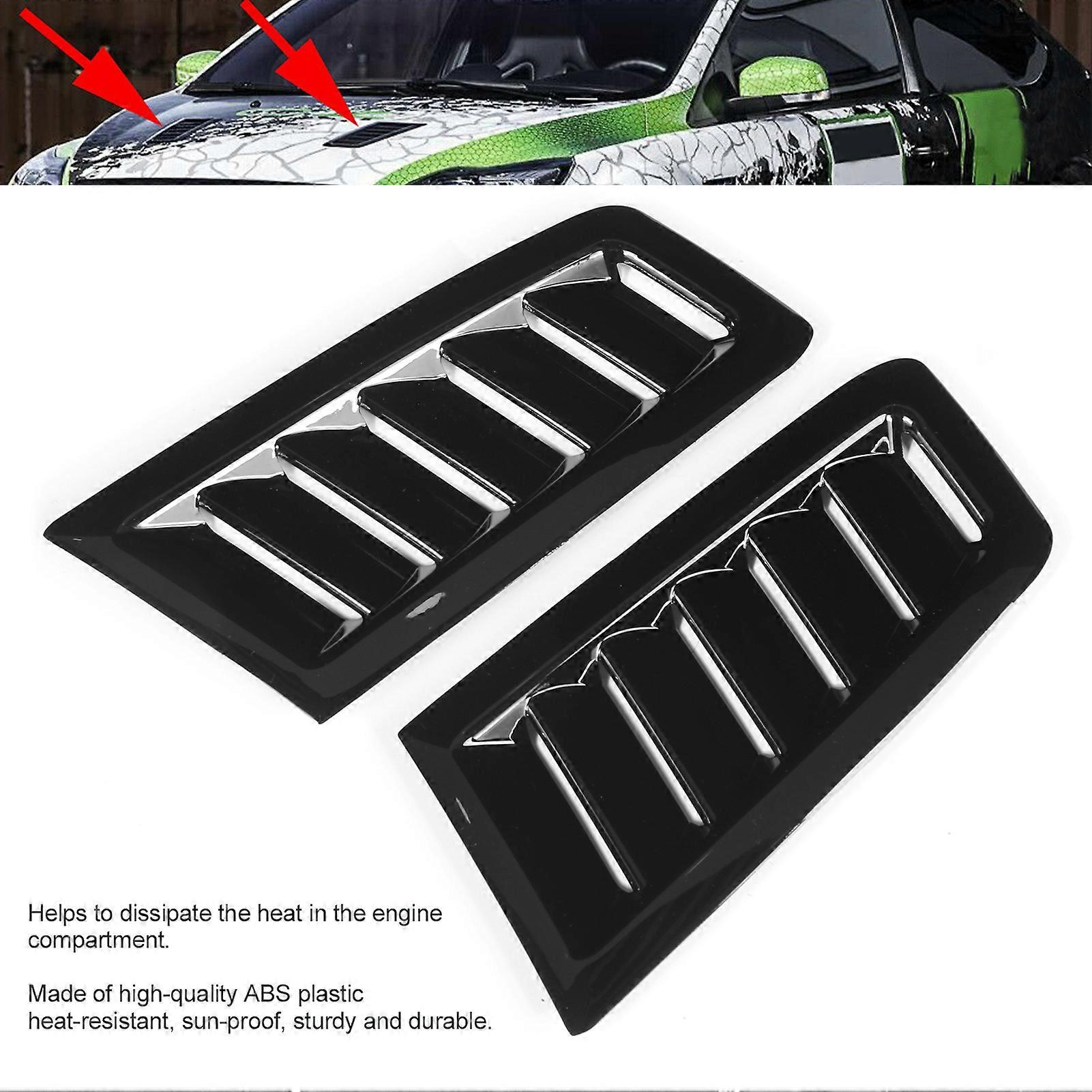 Pair of Front Bonnet Vents Hood Air Outlet Replacement for Focus RS MK2 ...