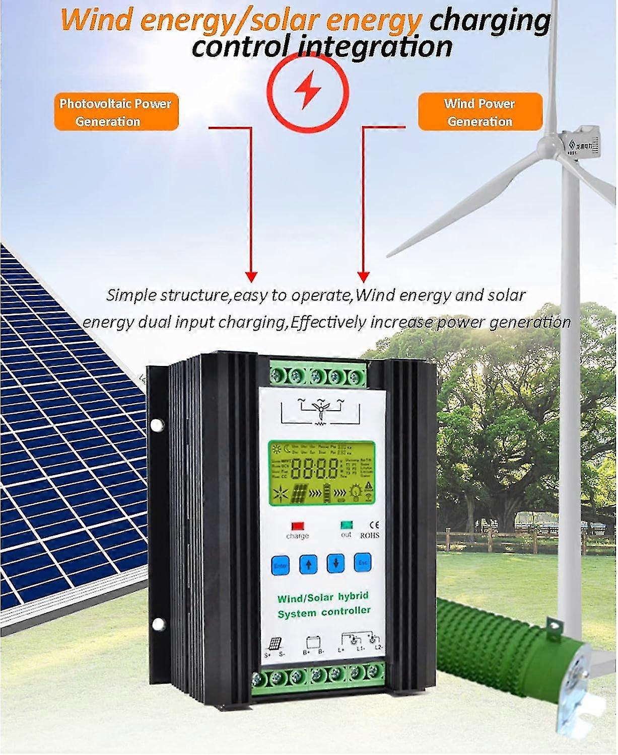 Wind Solar Hybrid Charge Controller,(optional) Auto 12v/24v Solar Wind ...