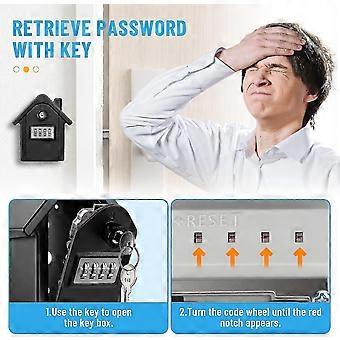 Large Key Safe Wall Mounted With Override Key, Password 4 Digit ...