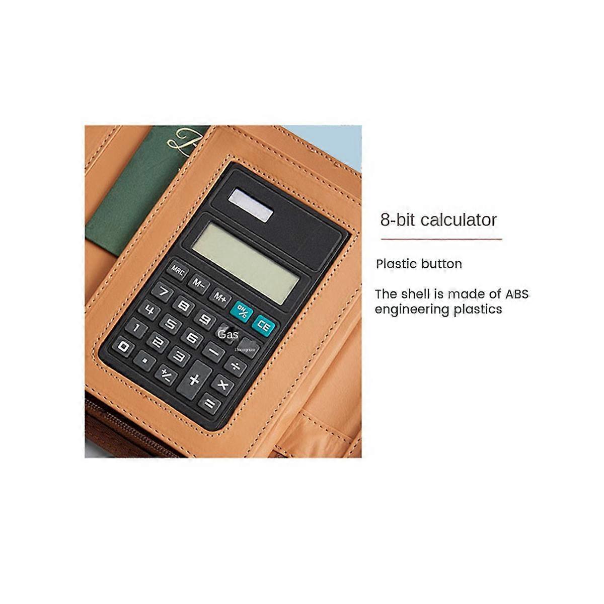 Leather Portfolio Folder with Zipper for Women/Men, Business Padfolio ...