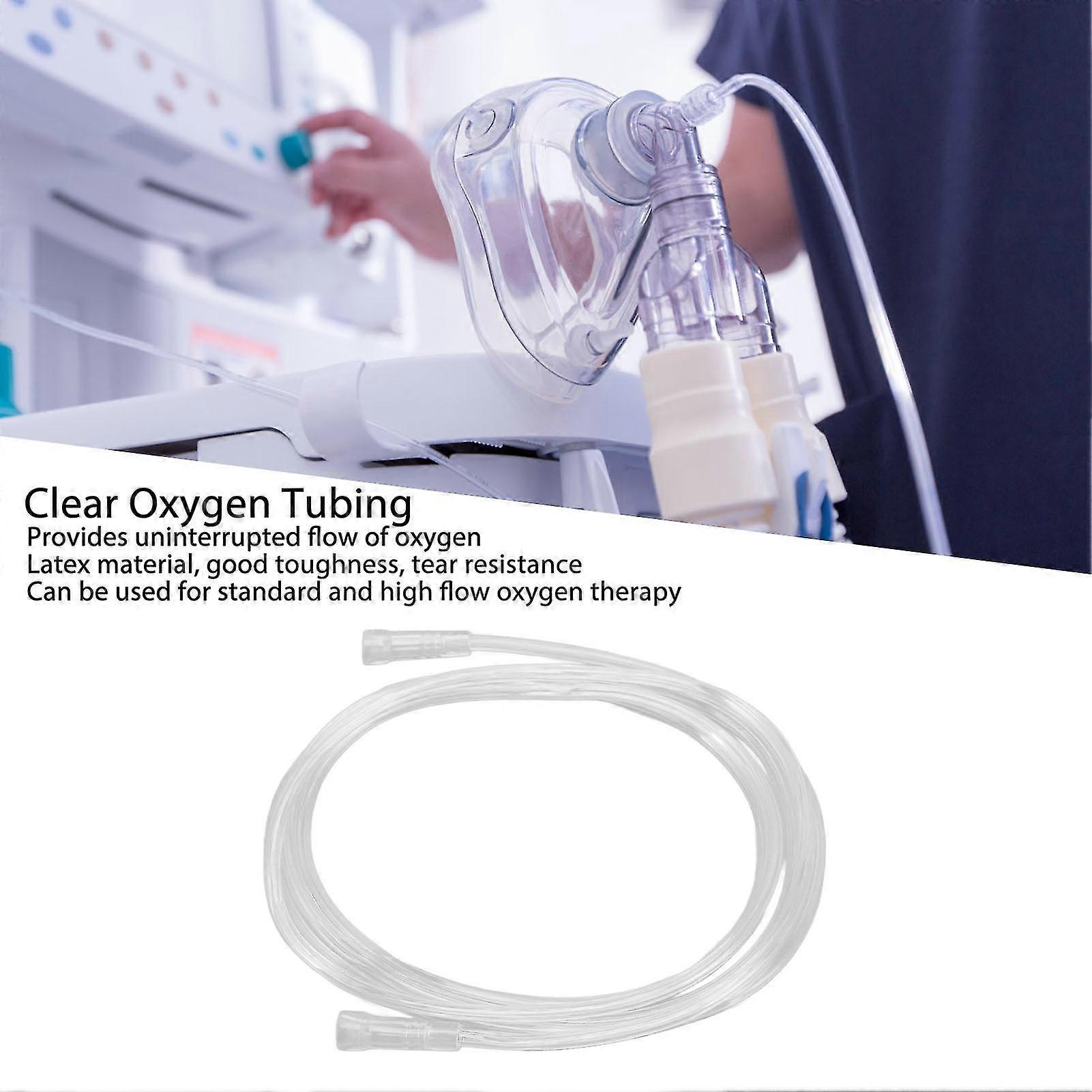 2 Meters Length Oxygen Tubing - Tear Resistant and Safe Clear Hose for ...