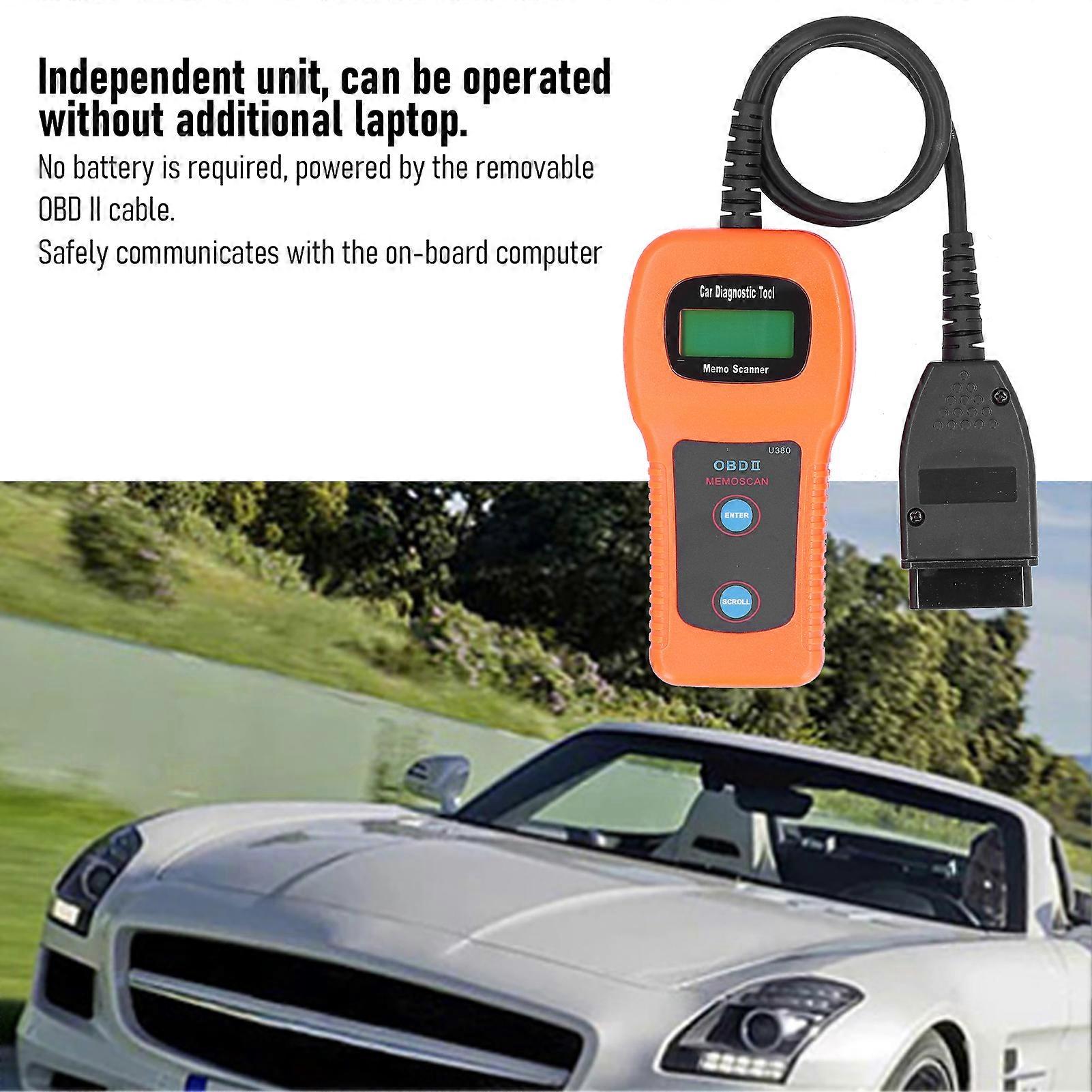 OBDII Engine Light Fault Code Reader LCD Display Professional ...