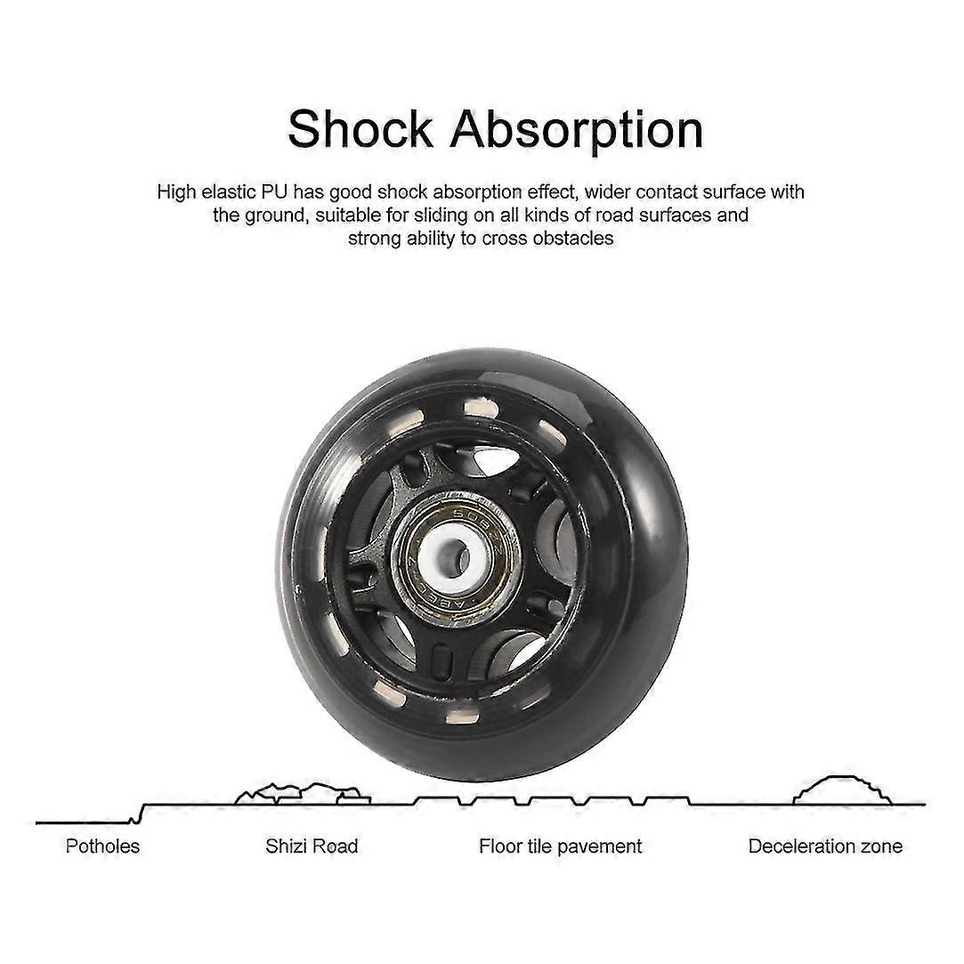 4 Pack Inline Skate Wheels Indoor/outdoor Replacement Wheel With ...