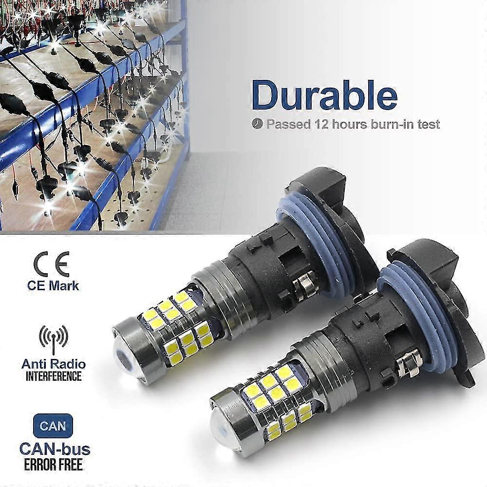 2pcs Hp24w Led Daytime Running Light Bulbs With Drl Base Daylight Bulb ...