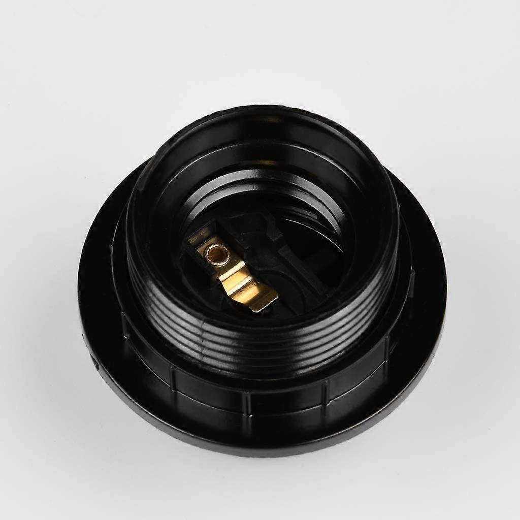Black E27 Screw Socket - E27 Lamp Socket Plastic Ring - E27 Bulb Socket ...