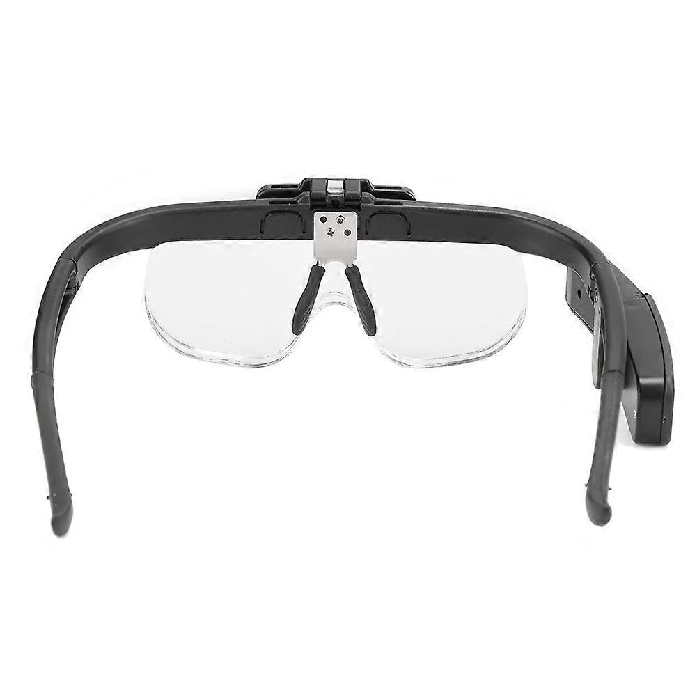4.5x Wearable Magnifier Adjustable LED Magnifying Glasses Spectacles ...