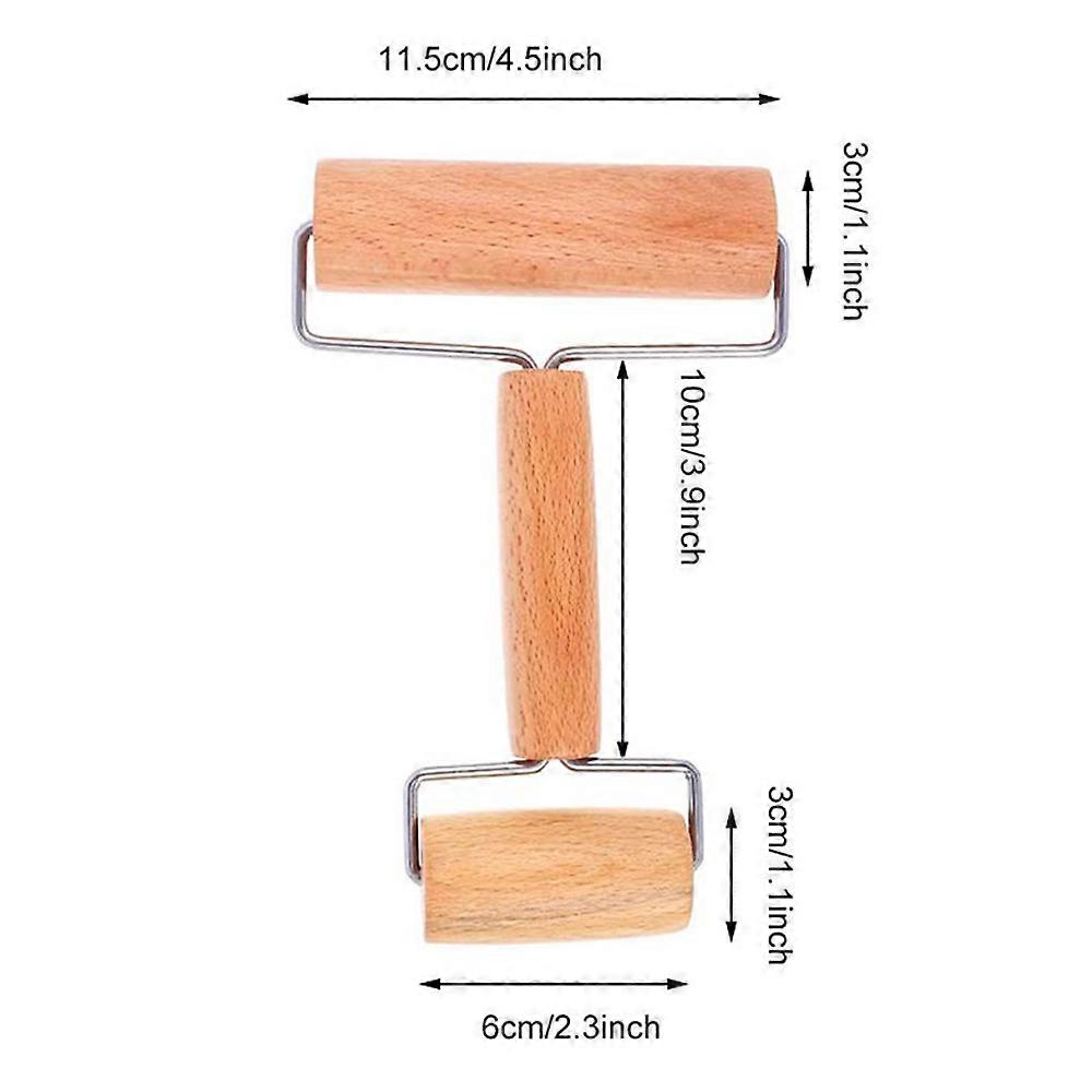 Wood rolling pin, dough roller pizza roller cookie cake baking ...