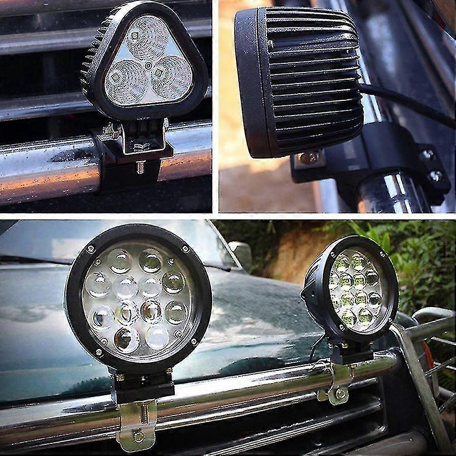 2x 3 Inch 76-81mm Bull Bar Roll Cage Mount Bracket Clamps Led Work ...