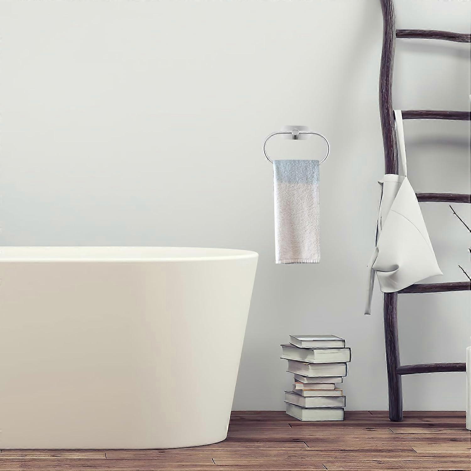 Stainless Steel Self Adhesive Towel Rack Rust Proof Hand Towel Holder ...