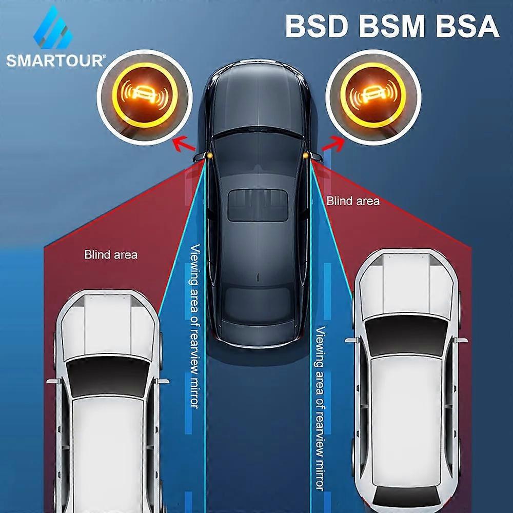 SMARTOUR BSM BSA 24Ghz Millimeter Wave-Radar Blind Spot Monitor Driving ...