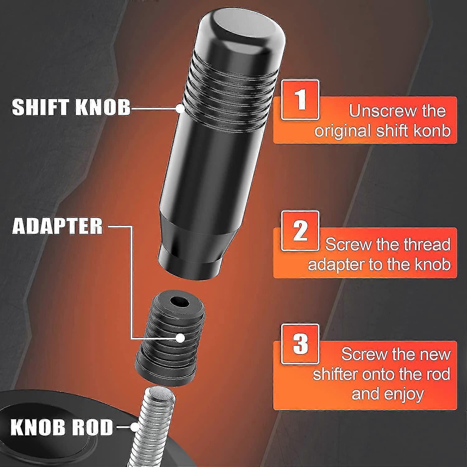 Aikeec Gear Shifter Knobs With Adapter Compatible With Logitech G27 G29 ...