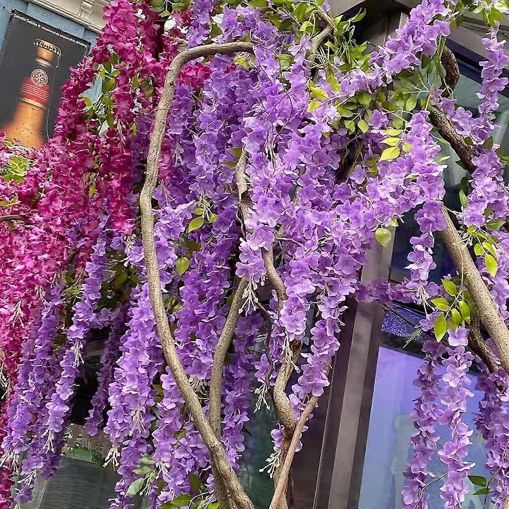 12 Pack Wisteria Flower Vines Garland 3.75 Feet Strings fake Wisteria ...