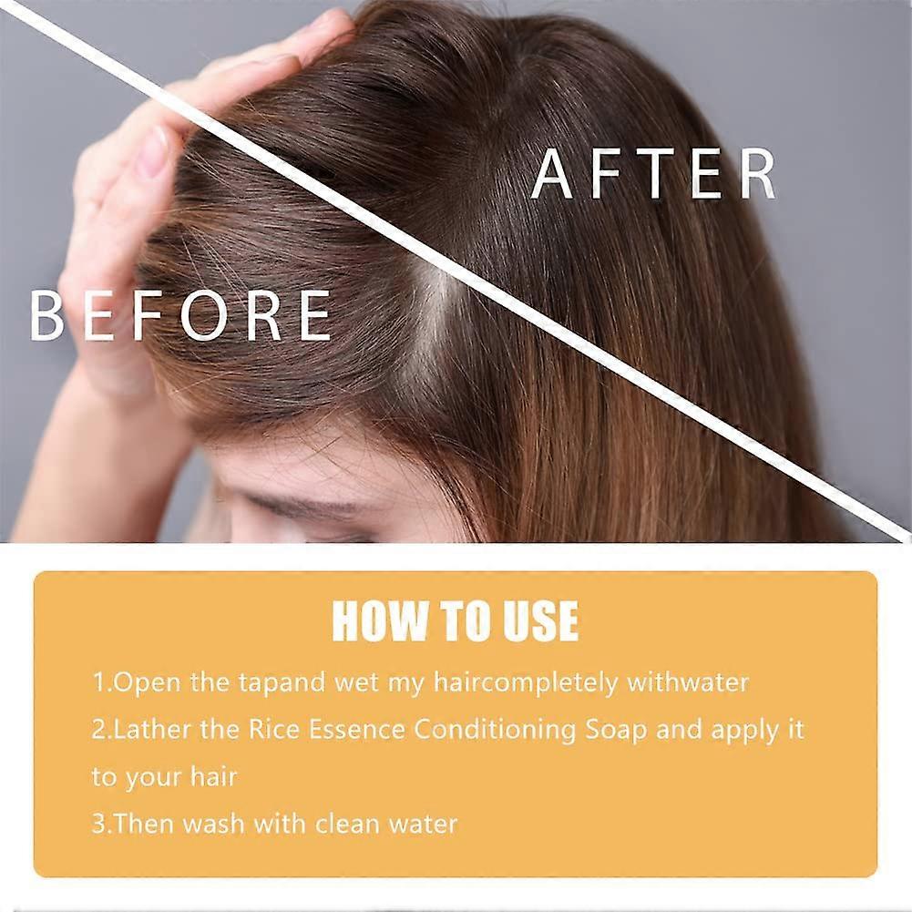 Hair Shampoo Bar, Anti-Hair Loss Soap, Anti-Hair Loss Rice Shampoo Bar ...