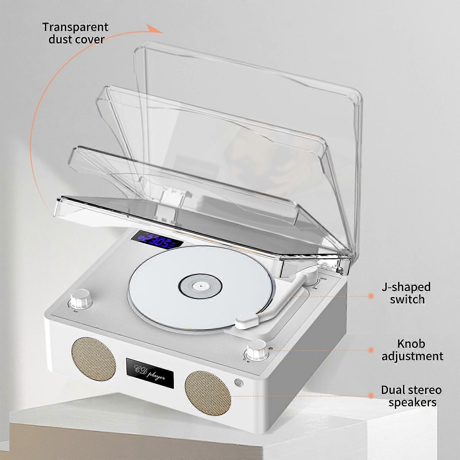 Retro CD Player Wireless BT Speaker FM Radio Multi-functional Line-in U ...