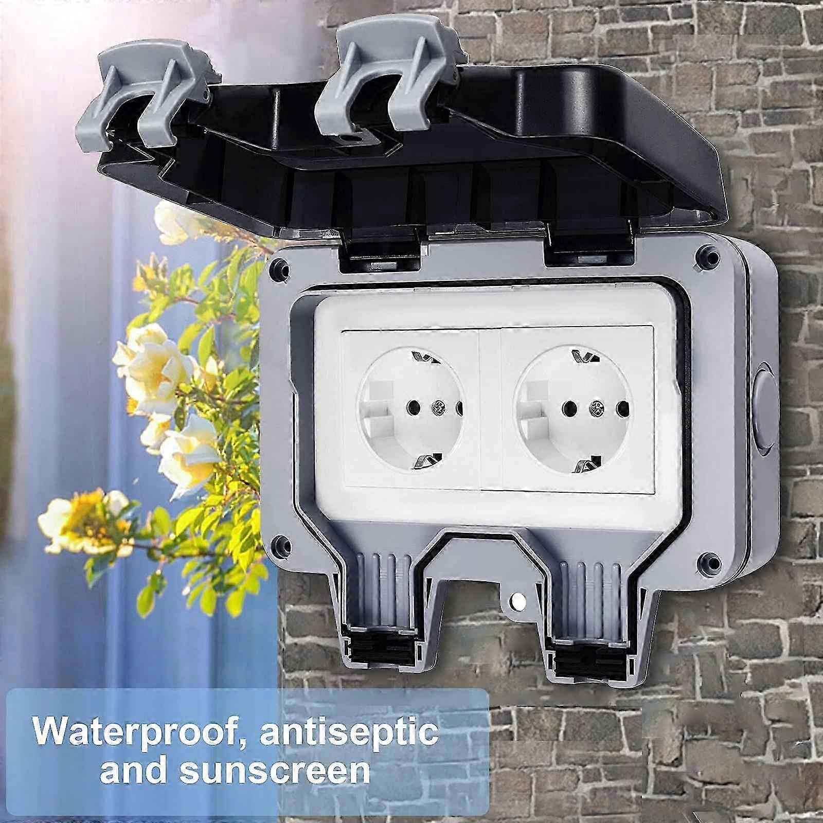 IP66 Waterproof Socket, Weatherproof Outdoor Sockets, Outdoor Wall ...