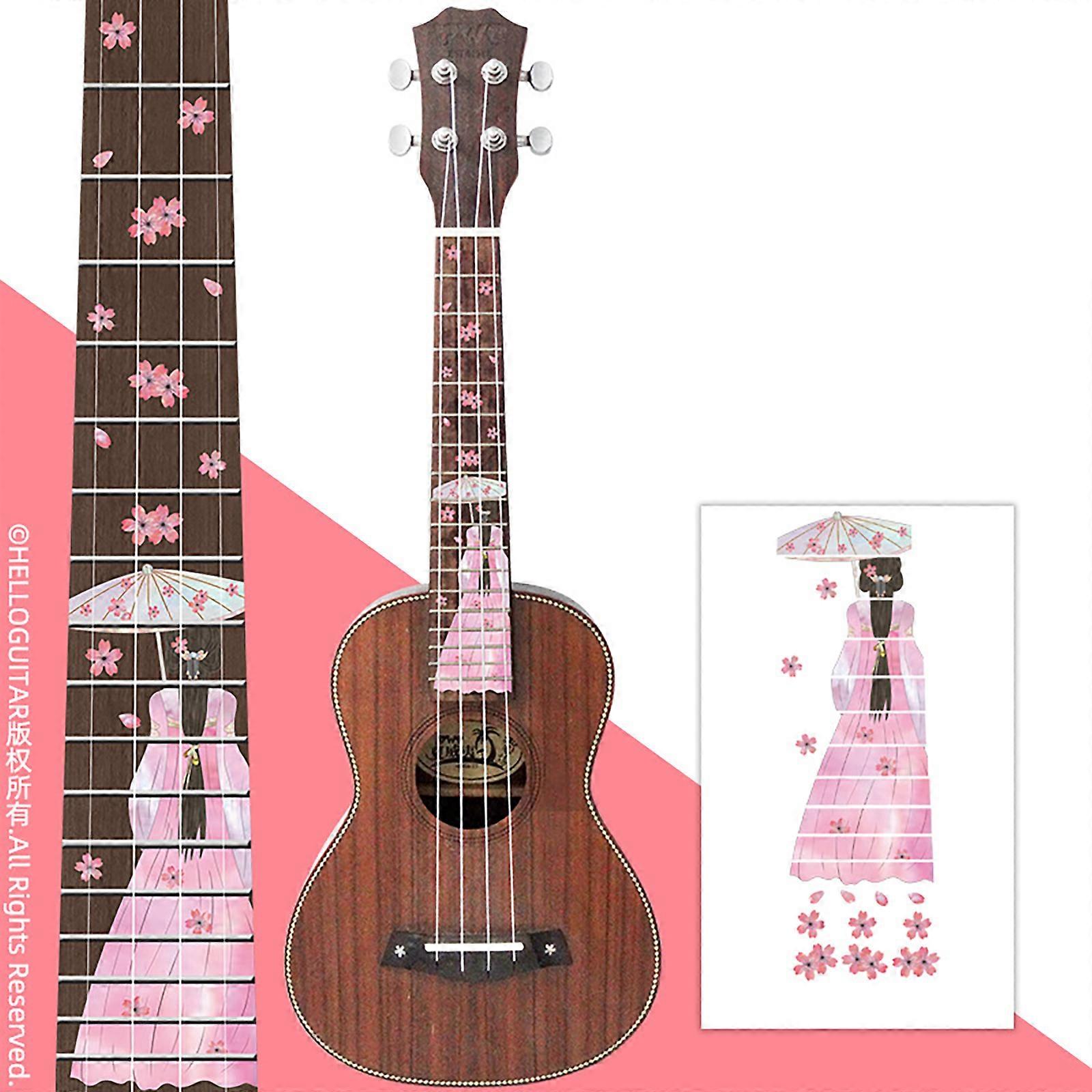 23inch Ukulele Fretboard Sticker Decoration Ukulele Fretboard Note ...