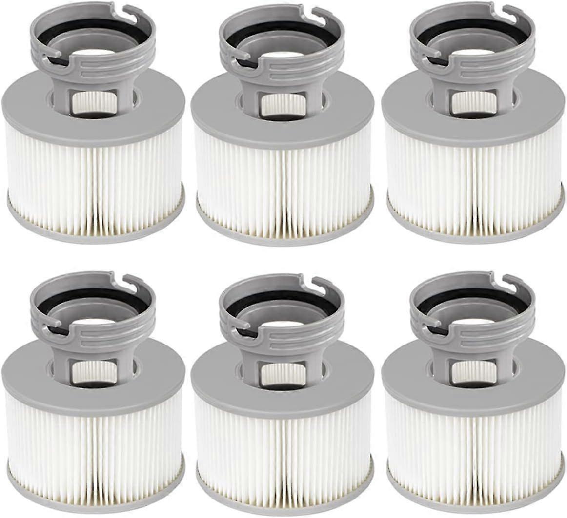 Pack Hot Tub Filters + Screw-on Base Adapter for MSPA Inflatable Pools ...