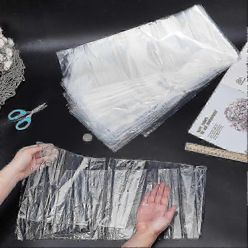 630inch 60 Pack Poster Bags 2.3 Mil Long Open-Ended Plastic Sleeves for ...