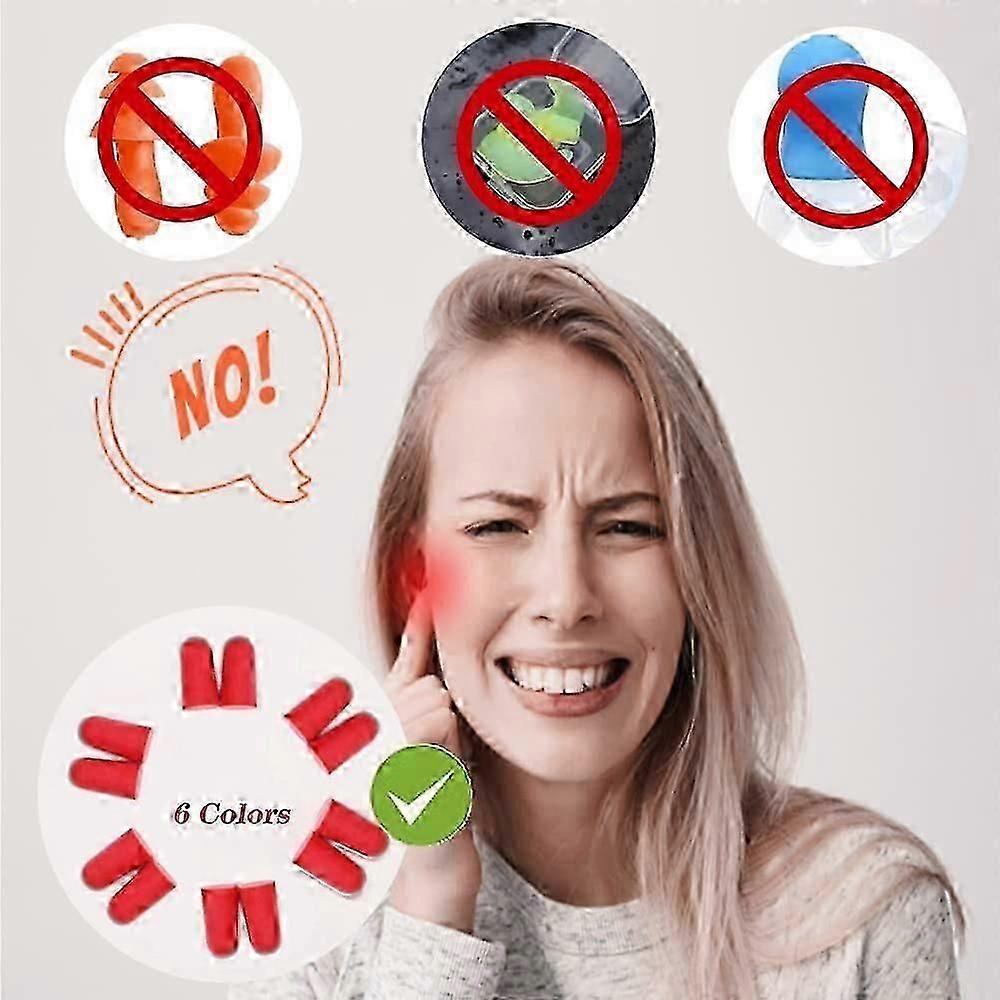 6 Pairs of Foam Ear Plugs, Noise Canceling Ear Plugs, Sleep Ear Plugs,for Work, Study, Loud ...