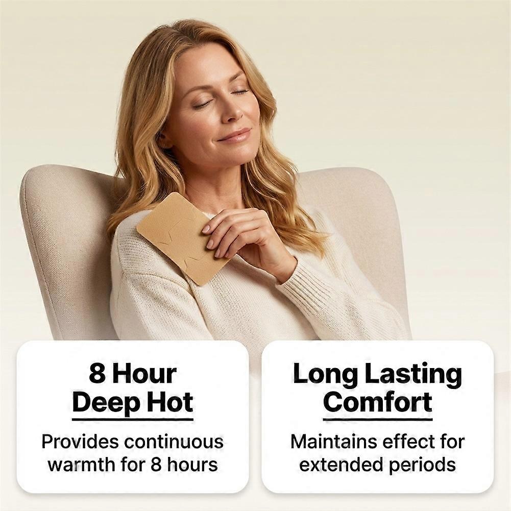 8-Hour Heat Patches for Pain Relief - Fast Pain Relief for Knee, Back ...