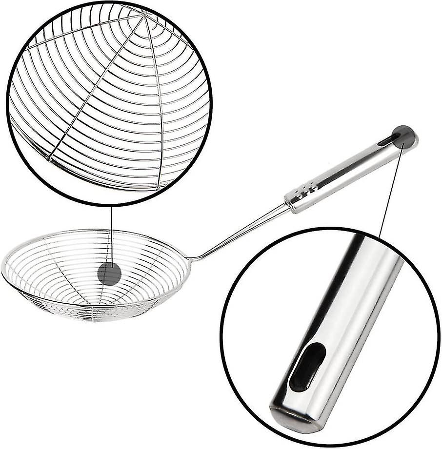 Spider Strainer Skimmer, Set Of 3 Asian Strainer Ladle Stainless Steel ...
