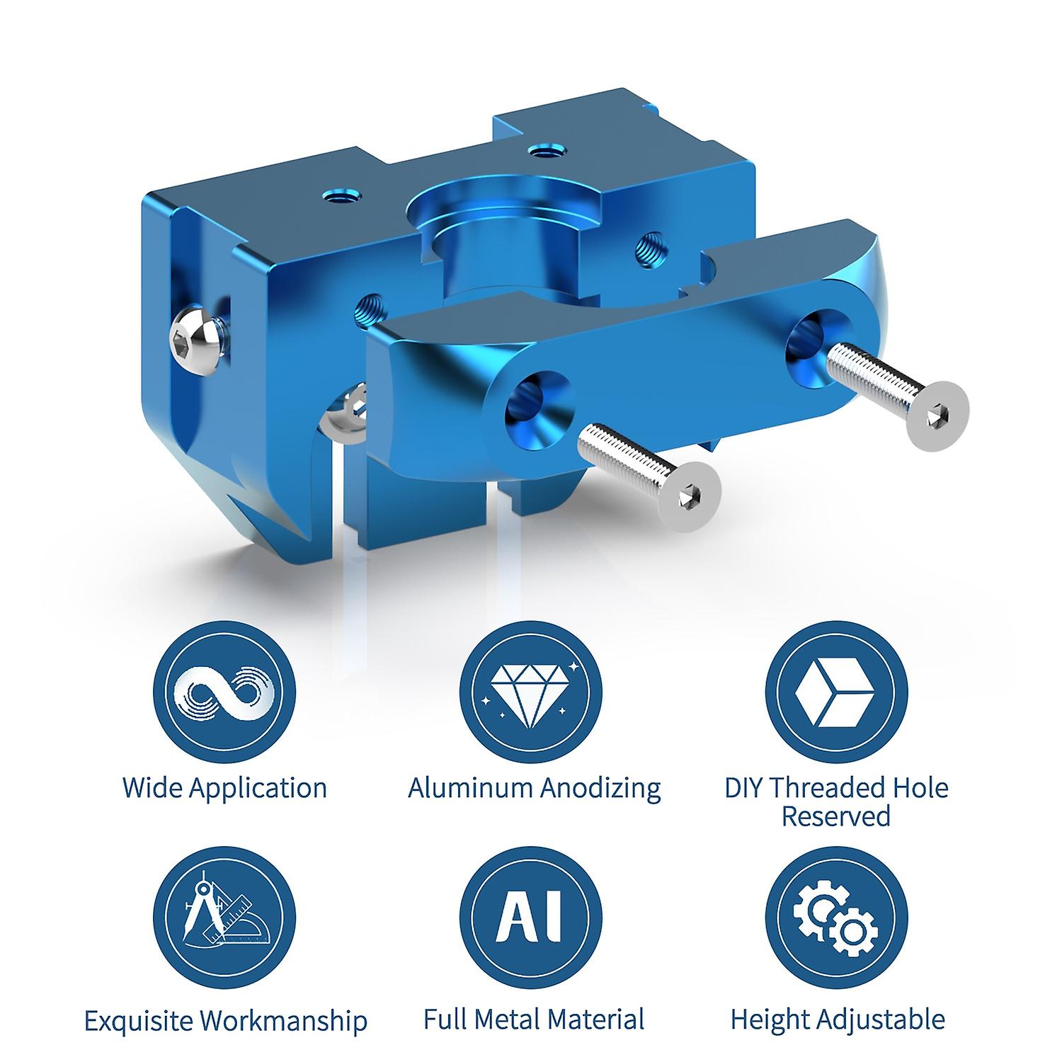 All Metal V6 and V6 Volcano Multi-Mount for Hotends for Creality 3D ...