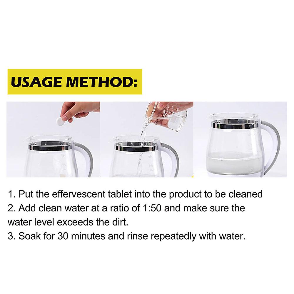 Active Oxygen Pots Descaling Tablet Deep Penetration Utensils Cleaning ...