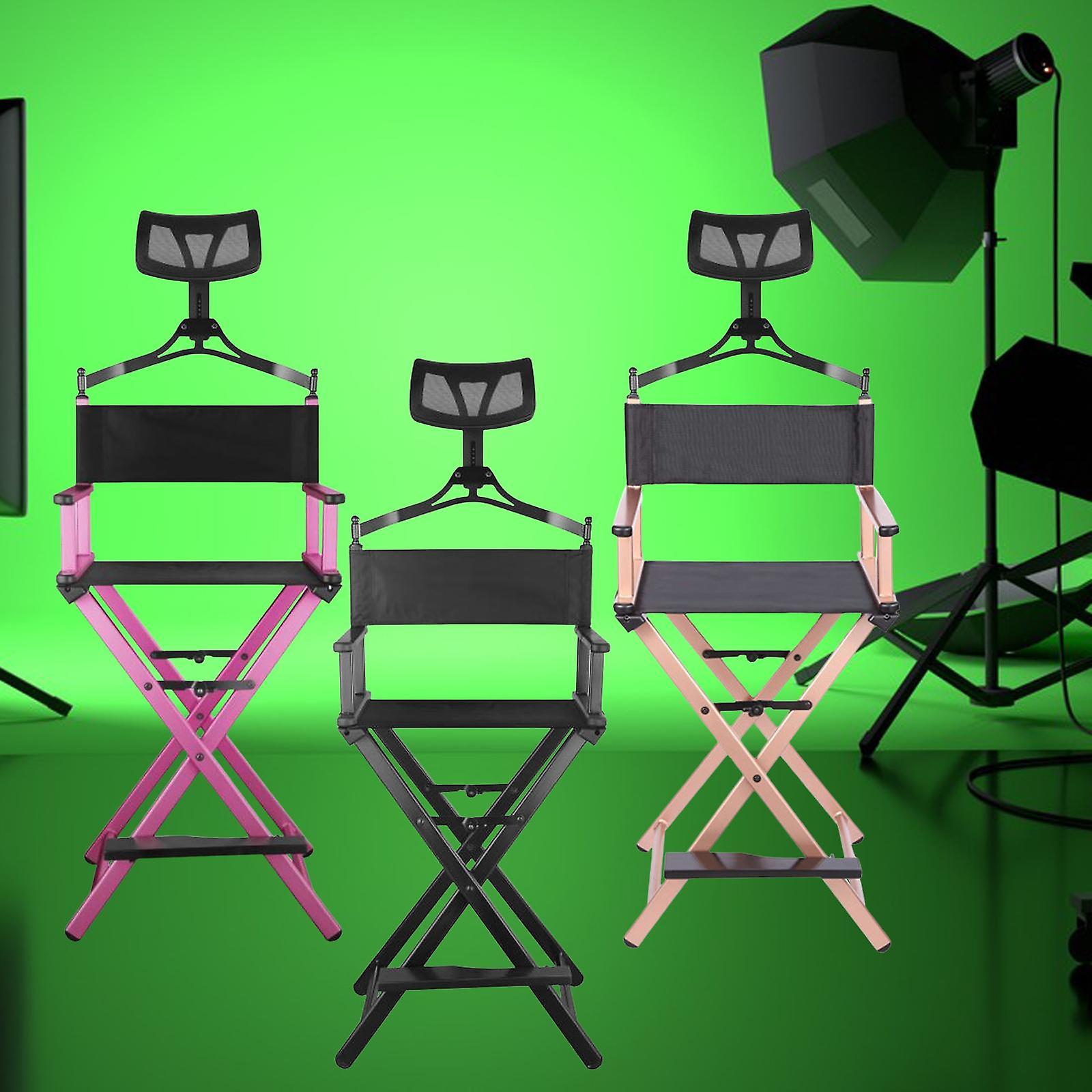 Foldable Tall Aluminum Makeup Chair Folding Directors Chair For Office ...