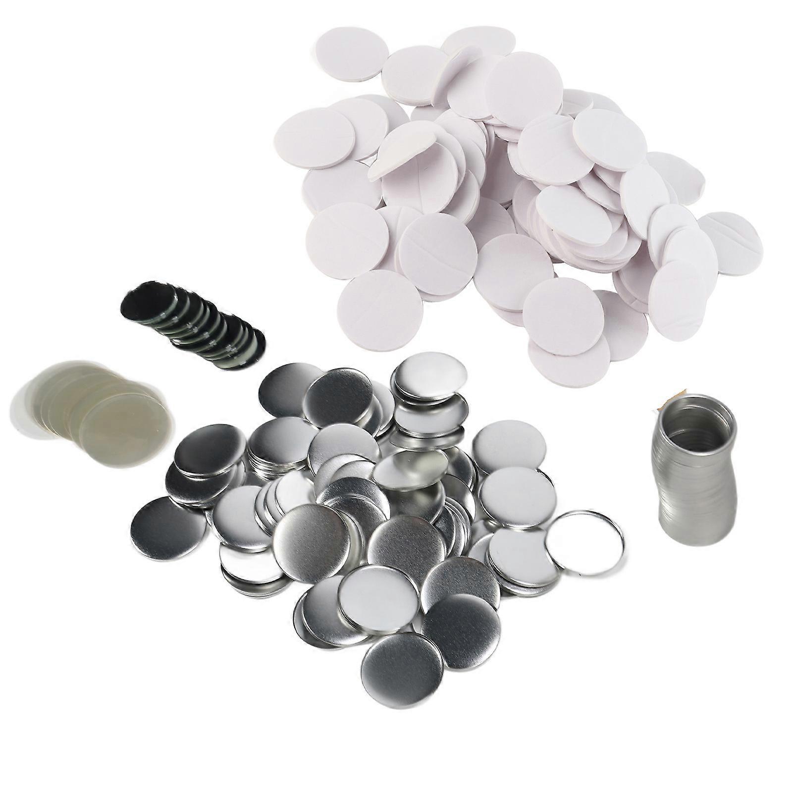 Craft with Perfection Using 100 Sets of 58mm Mirror Round Button Parts ...