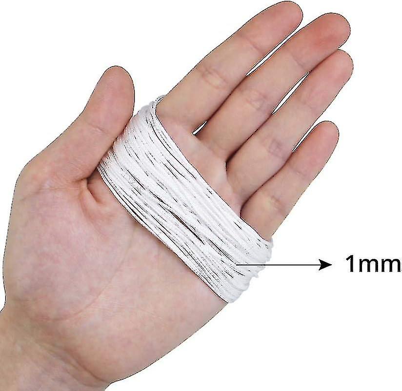 150 Yards Braided Shade Rope, Diameter 1mm White Polyethylene Cord For ...
